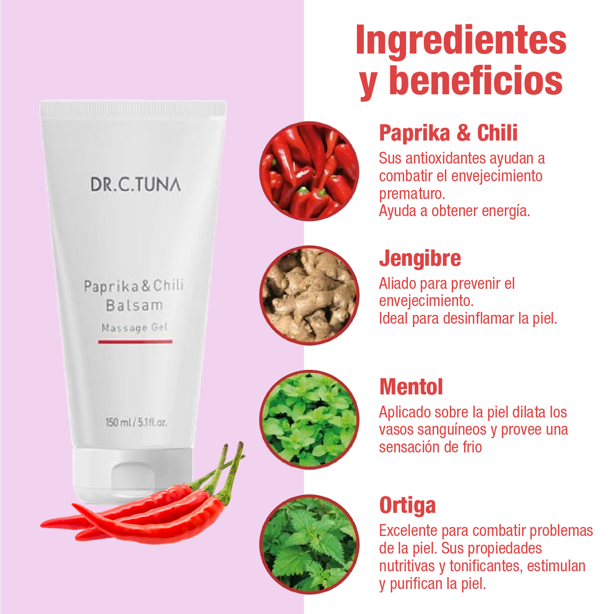 DR. C. TUNA – Gel de Masaje Bálsamo de Paprika & Chili – Libélula ...